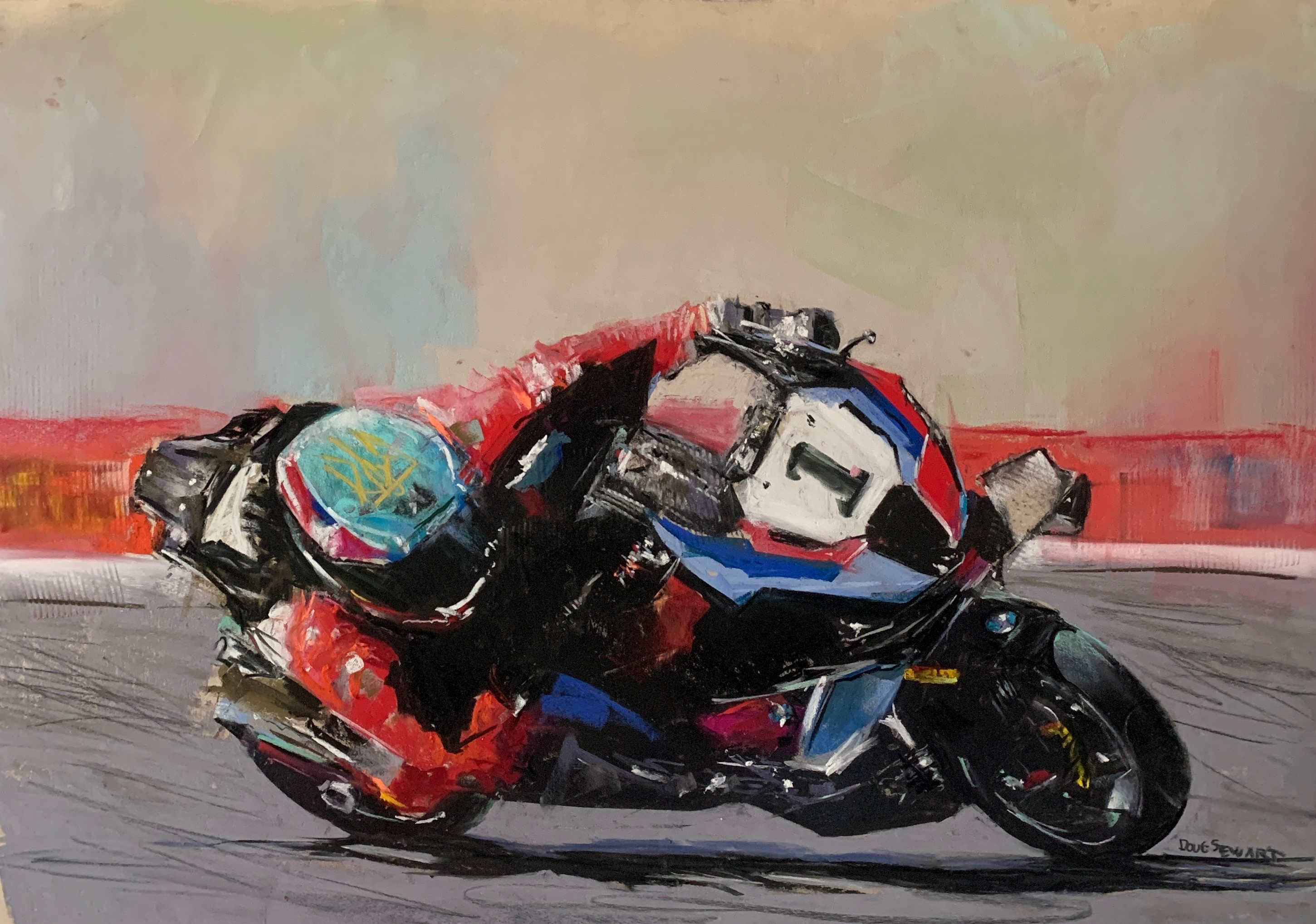 19 Doug Stewart – Marc Marquez Takes the Flag – Mint Hill Arts
